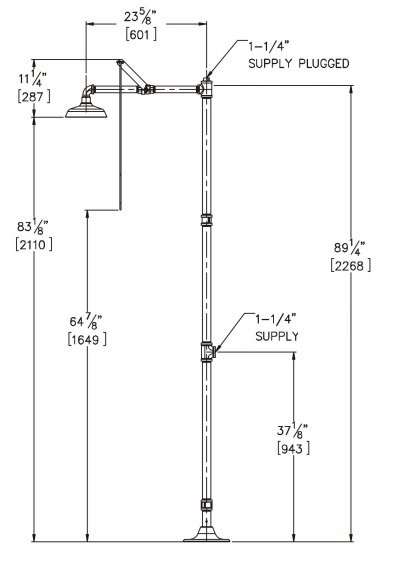 Emergency Shower - Column Mount