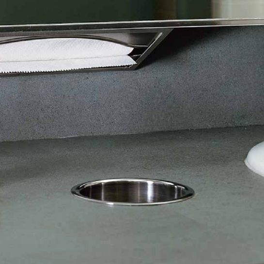 Bobrick Countertop Circular Waste Chute, Model B-532