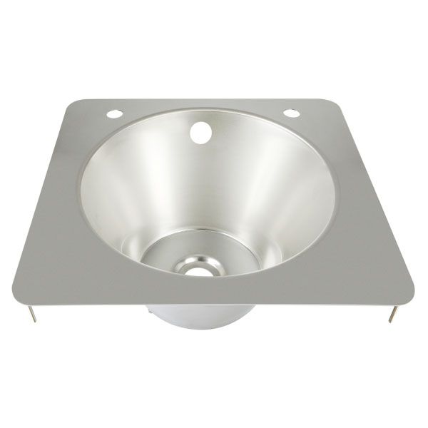 Inset Hand Wash Basin With Tap Holes - Large