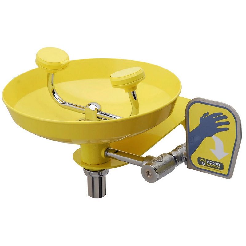 Wall Mounted Emergency Eye / Face Wash Station, Plastic Bowl