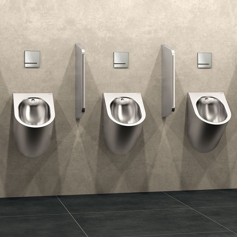 Stainless Steel Rimless Bowl Urinal | Rear Water Inlet