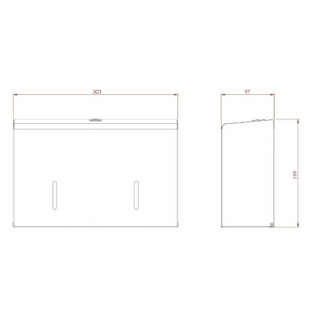 Twin Micro Jumbo Toilet Roll Dispenser, Graphite Grey