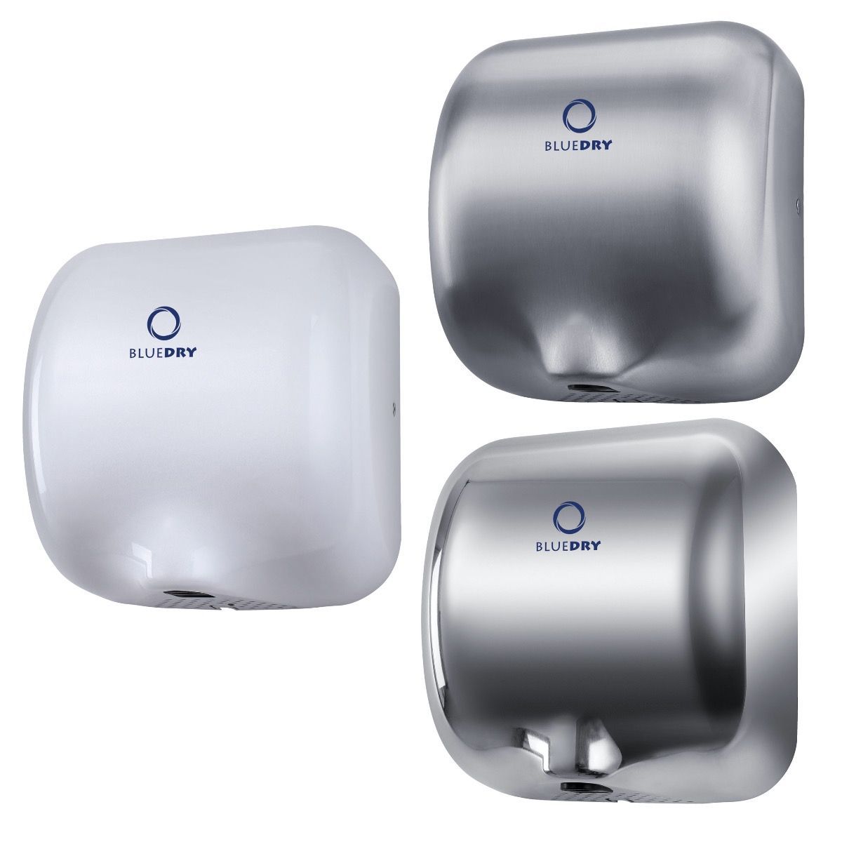 Blue Dry Eco Dry Hand Dryer, Brushed Stainless Steel