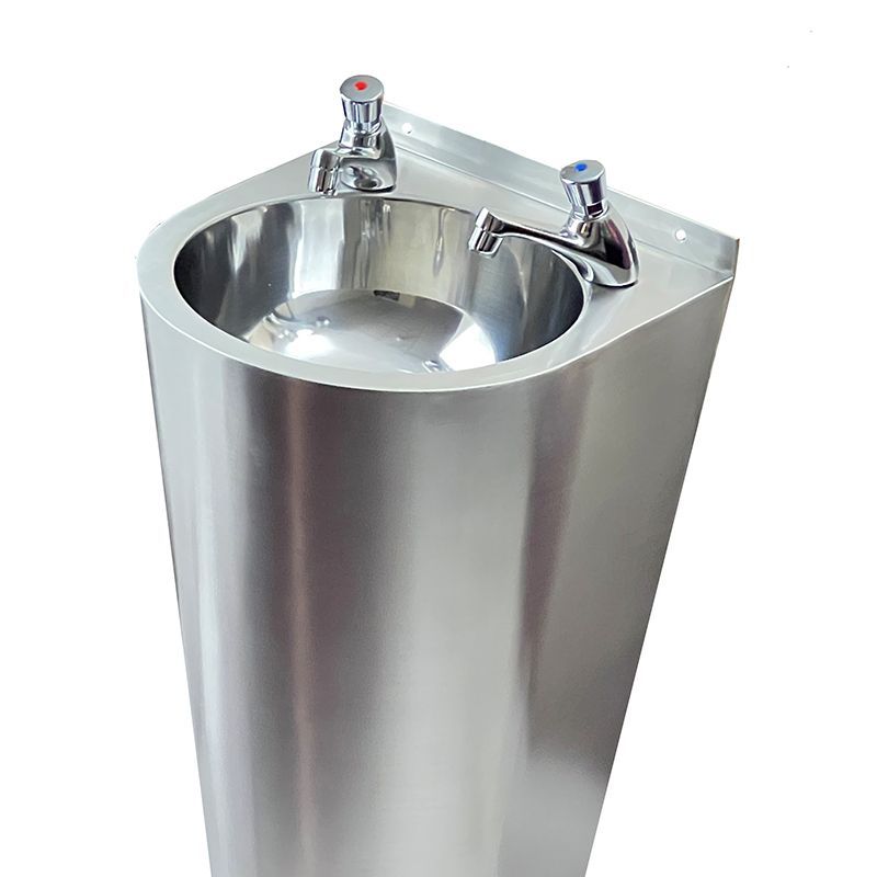 Stainless Steel Junior Height Floor Standing Hand Wash Basin