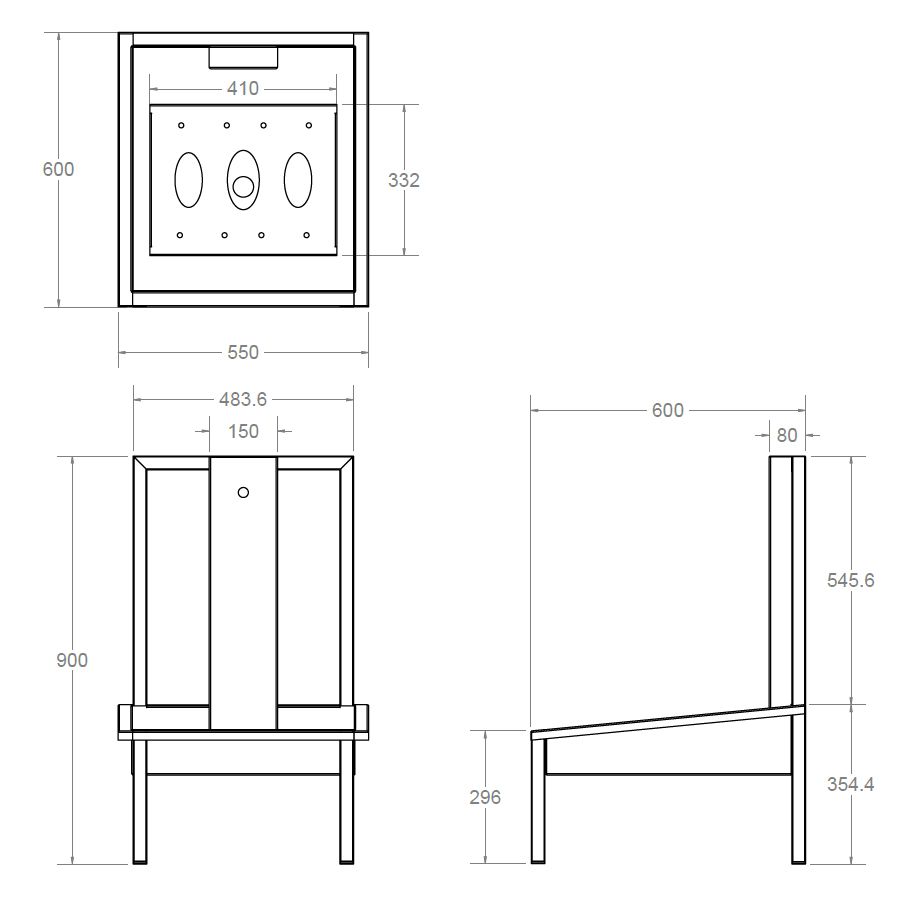 Floor Standing Boot Wash Sink