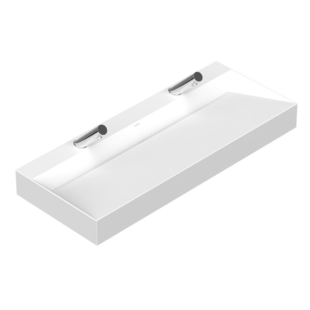 Stock Solid Surface Hand Wash Trough, 1200mm Long