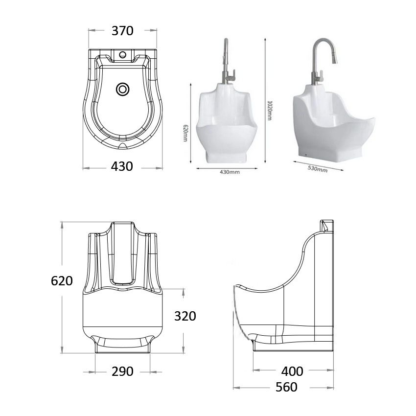 Wudu Foot Wash Unit With Separate Seat