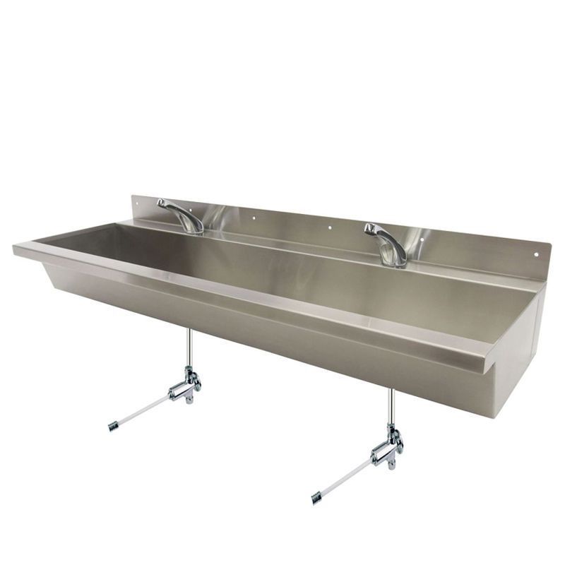 Stainless Steel Knee Operated Wash Trough Stainless Steel Knee Operated Wash Trough