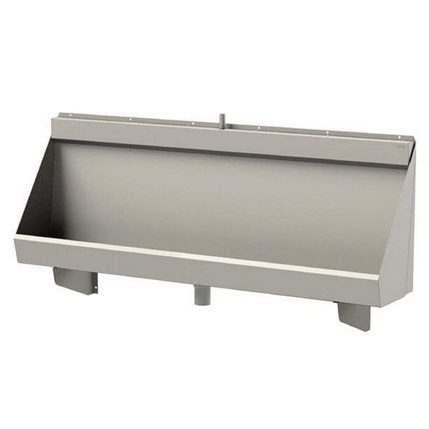 Stainless Steel Trough Urinal - Back or Top Entry