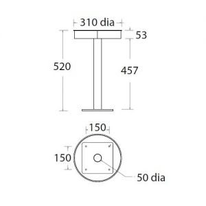 Wudu Ritual Foot Wash Stool - Acorn Thorn